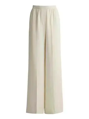 St. John Wide-leg Crepe Trousers - Neutrals