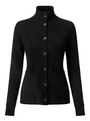 PATRICK ASSARAF High-neck Cardigan - Black