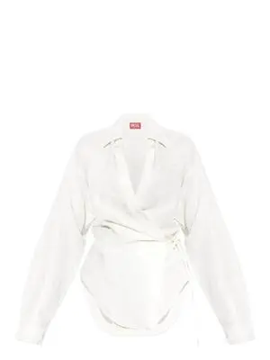 DIESEL Wrap-tie Blouse - White