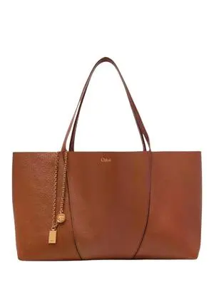 Chloé Chain-detail Leather Shoulder Bag - Brown