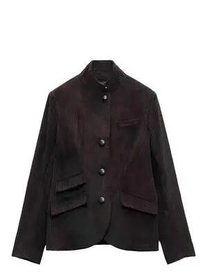 Rag & Bone Corduroy Button Jacket - Brown