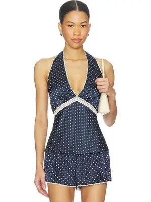 Tularosa Leia Halter Top - Navy
