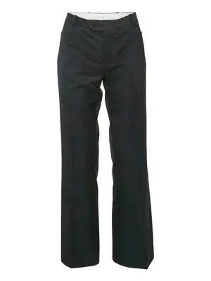 JOSEPH Wool Pressed Crease Trousers - Black
