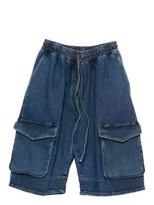 N°21 Cargo-pocket Drawstring Shorts - Blue