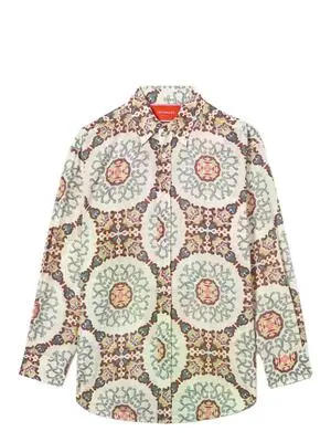 La DoubleJ Patterned Button-Down Shirt Neutrals