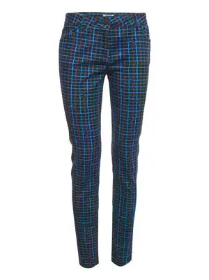 Kenzo Checked Trousers - Black
