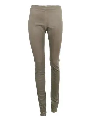 JOSEPH Leather Trousers - Grey