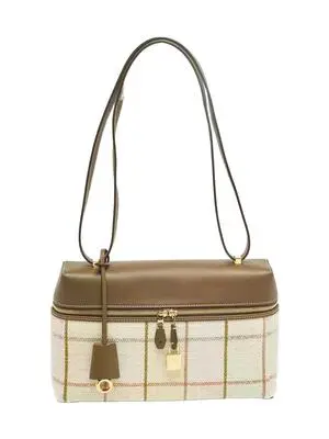 Loro Piana Extra L27 Tartan-pattern Shoulder Bag - Neutrals
