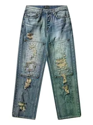 THUG CLUB Distressed Jeans - Blue