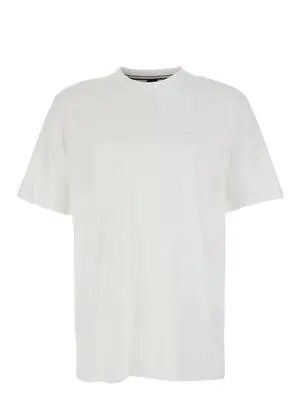 BOSS Logo-embroidered T-shirt - White