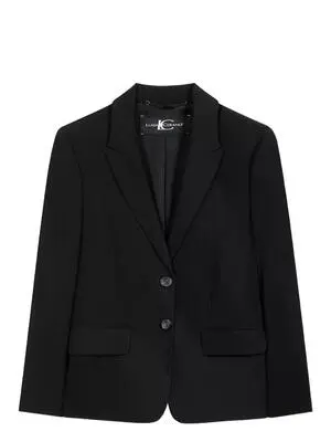 LUISA CERANO Button Blazer - Black