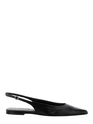 AeydĒ Annora Pointed Flat Pumps - Black