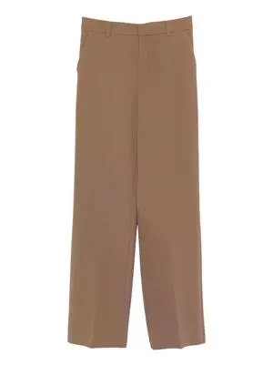 Federica Tosi Zipped Tailored Trousers - Brown