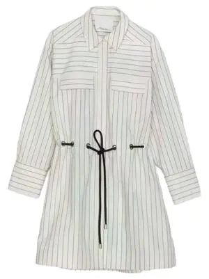3.1 Phillip Lim Striped Mini Dress - Neutrals