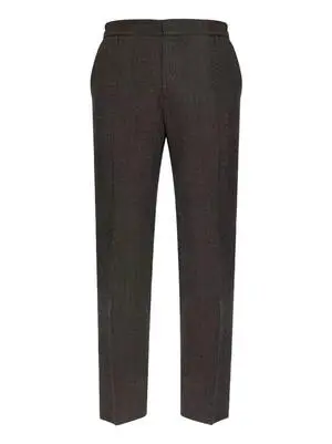 Paul Smith Houndstooth Pattern Trousers - Brown