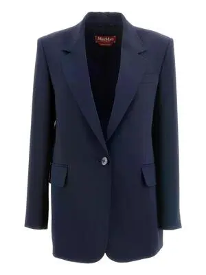 Max Mara Flap-pockets Blazer - Blue