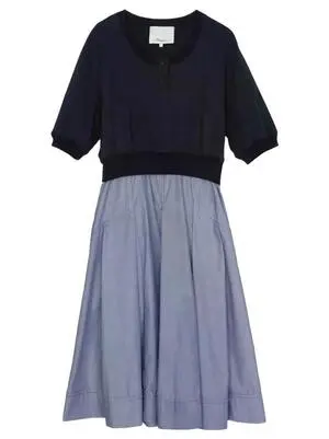 3.1 Phillip Lim Button-detailed Dress - Blue