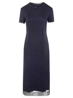 Simone Rocha Sheer-panel Dress - Blue