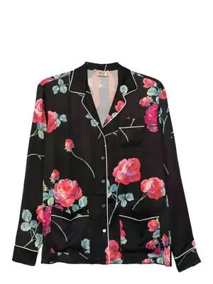 N°21 Floral-print Shirt - Black