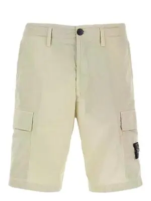 Stone Island Compass-motif Shorts - Neutrals