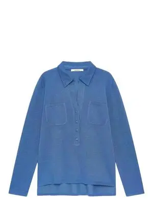 Malìparmi Buttoned Pocket Polo Shirt - Blue