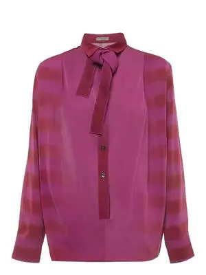 Bottega Veneta Silk Ribbon Blouse - Pink