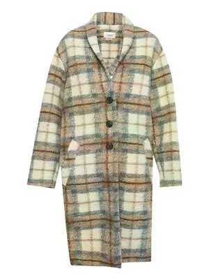 ISABEL MARANT VINTAGE Gabriel Checkered Coat - Neutrals