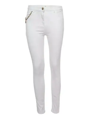 Elisabetta Franchi Charm-detail Skinny Jeans - White