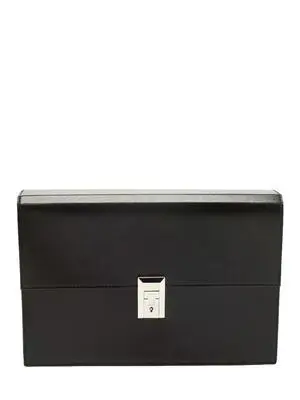 Dunhill Rectangular Clutch With Flap - Black
