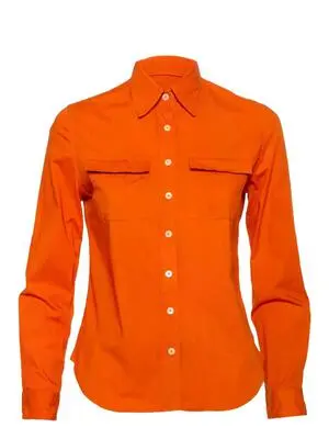 Burberry Cotton Flap-pocket Shirt - Orange