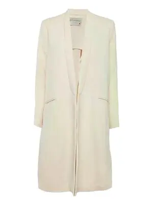 Maison Rabih Kayrouz Wool Slit-detail Coat - Neutrals