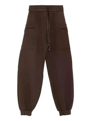 N°21 Patch-pocket Track Pants - Brown