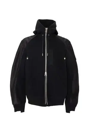 Sacai Sponge Hoodie - Black