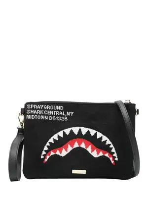 SPRAYGROUND Shark-graphic Clutch - Black