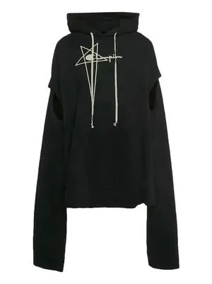 Rick Owens Long-sleeved Hoodie - Black