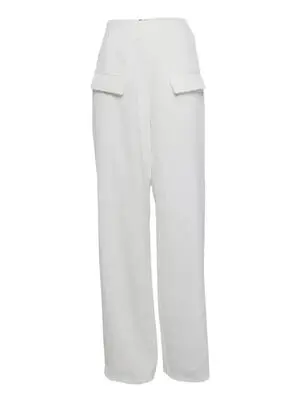 Oddmuse High-rise Crepe Trousers - White