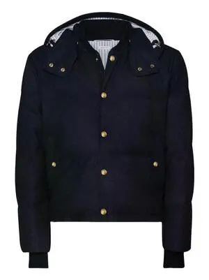 Thom Browne Hooded Jacket - Blue