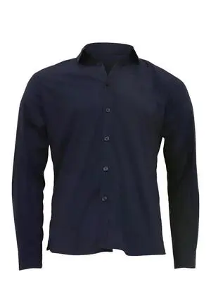 Burberry Logo-embroidered Button-down Shirt - Blue