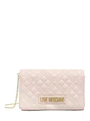 Moschino Quilted Chain Shoulder Bag - Pink