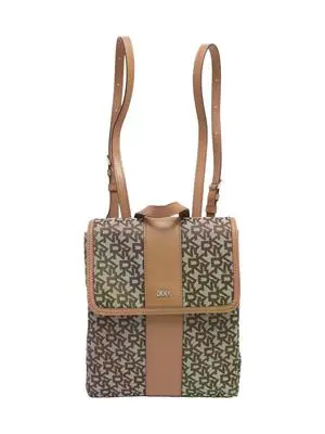 Dkny Canvas Panelled Backpack - Brown