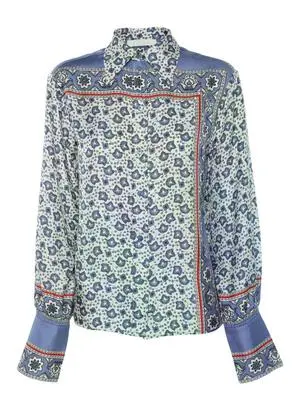 Chloé Printed Silk Shirt - White