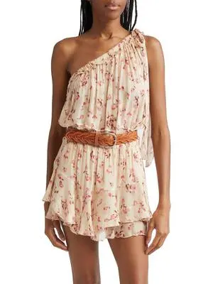 ISABEL MARANT Loeva One-Shoulder Tiered Tunic