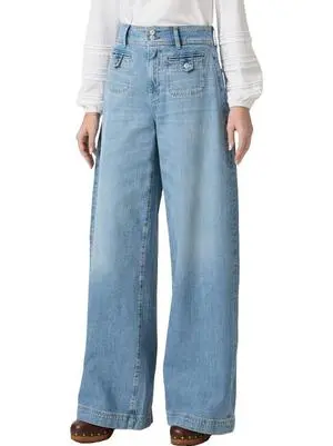 Paige Cameron High-waist Wide-leg Jeans - Sunshine