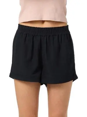 O'Neill Smocked Waist Shorts - Black