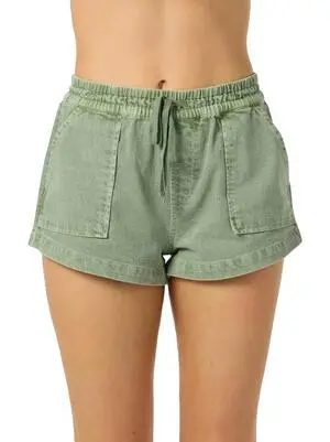 O'Neill Cotton Twill Drawstring Shorts - Sea Spray
