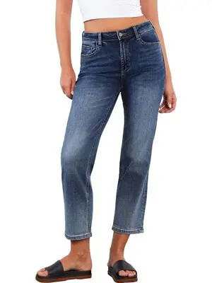 HINT OF BLU Ankle Slim Straight-leg Jeans - Corsica Blue