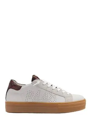 P448 Thea Platform Sneakers - Pearl White