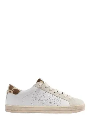 P448 John Leather Sneakers - Cow White