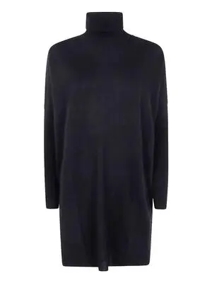 ABSOLUT CASHMERE Amira High Neck Maxi Sweater - Black