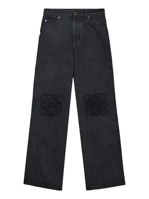 Loewe Anagram Baggy Jeans - Black